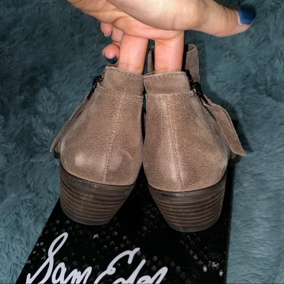 Sam Edelman | Shoes | New Sam Edelman Packer Taupe Leather Booties ...